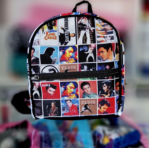 Bags | Elvis Collage Mini Backpack | Poshmark